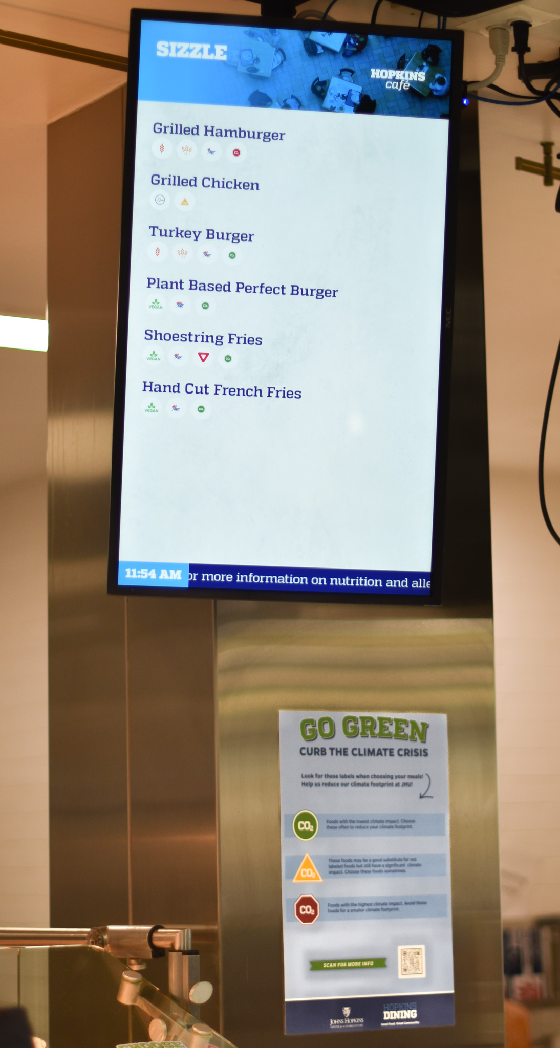 JHU Launches Food Climate Labeling Study - JHU Sustainability